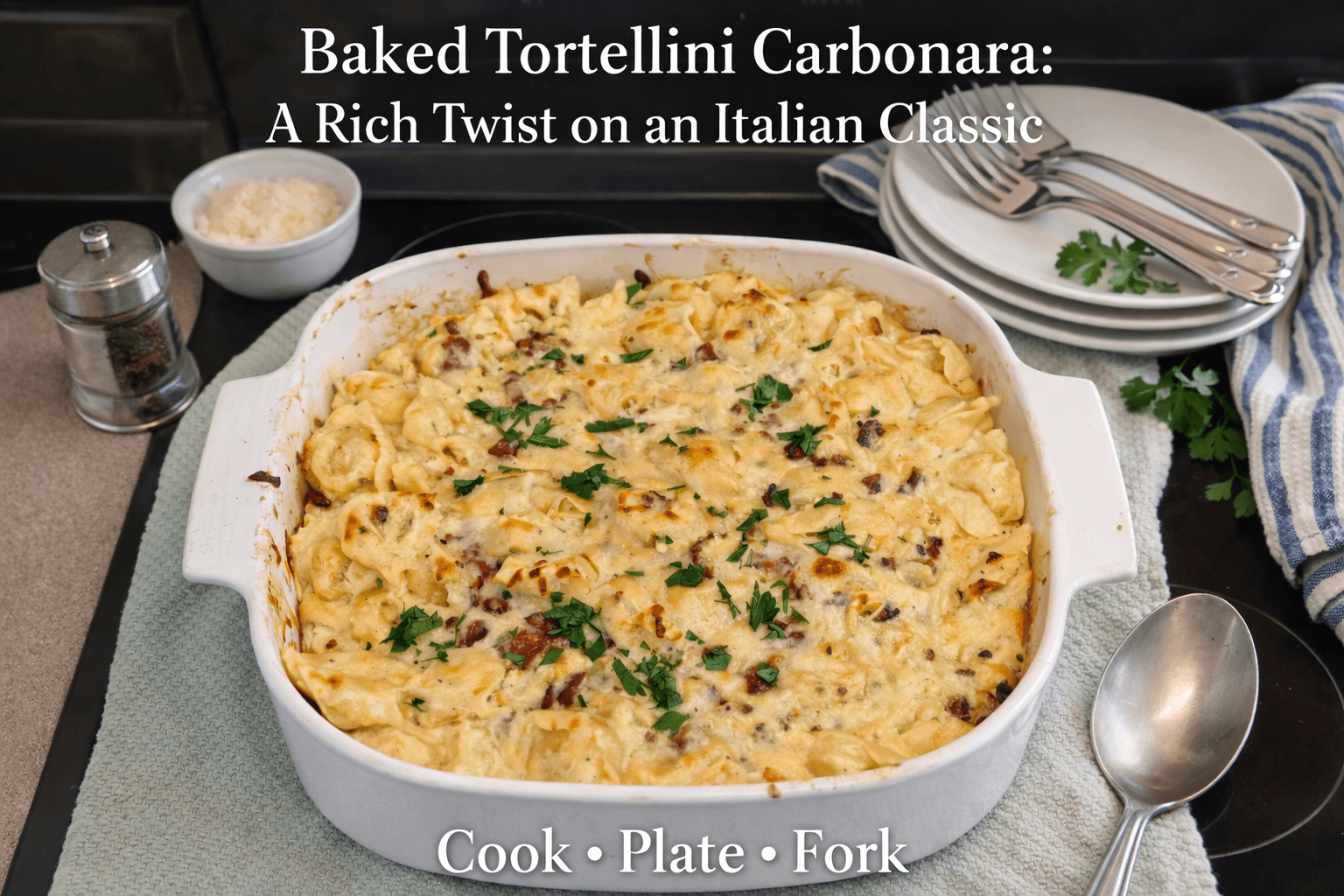 Baked Tortellini Carbonara: A Rich Twist on an Italian Classic – Cook ...